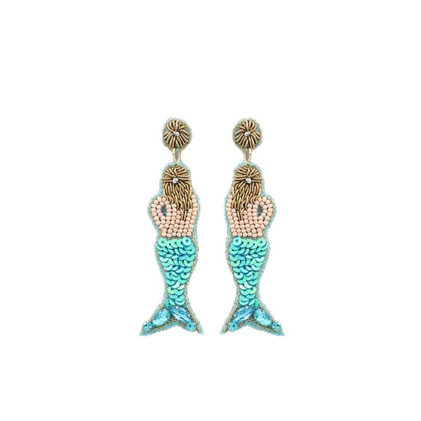 Mermaid Earrings - Etsy