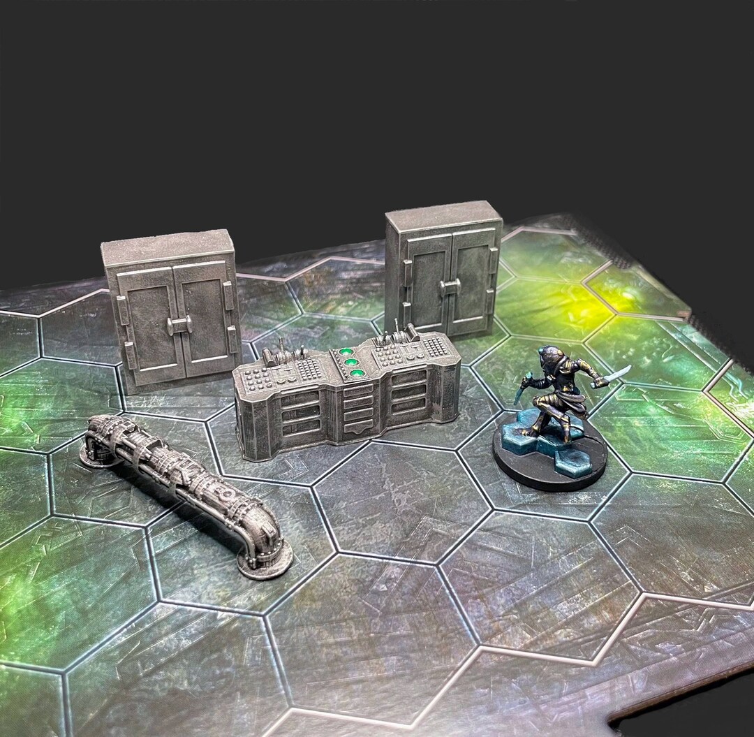 Frosthaven Painted Control Consoles, Power Conduits, and Metal Cabinets ...