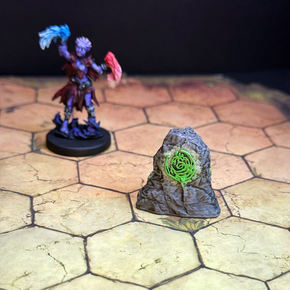 Miniature Summoning Stones - Painted Game Terrain for Dnd, D&D ...