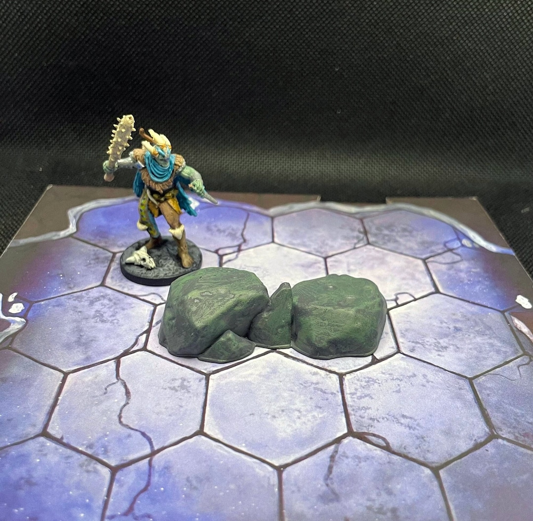 Frosthaven Cave Rocks - 28mm Painted Game Terrain for Frosthaven ...