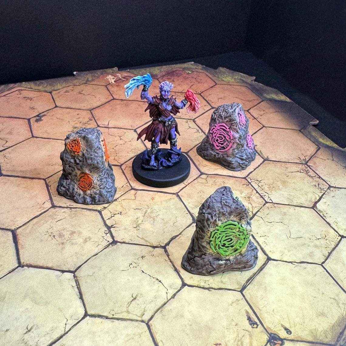 Miniature Summoning Stones - Painted Game Terrain for Dnd, D&D ...