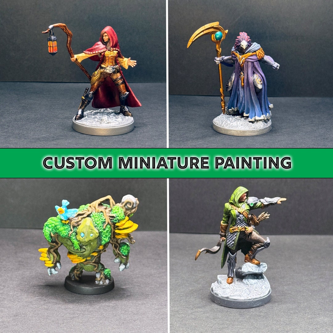 Custom Miniature Painting - Highly Detailed, Fast Turnaround - Etsy