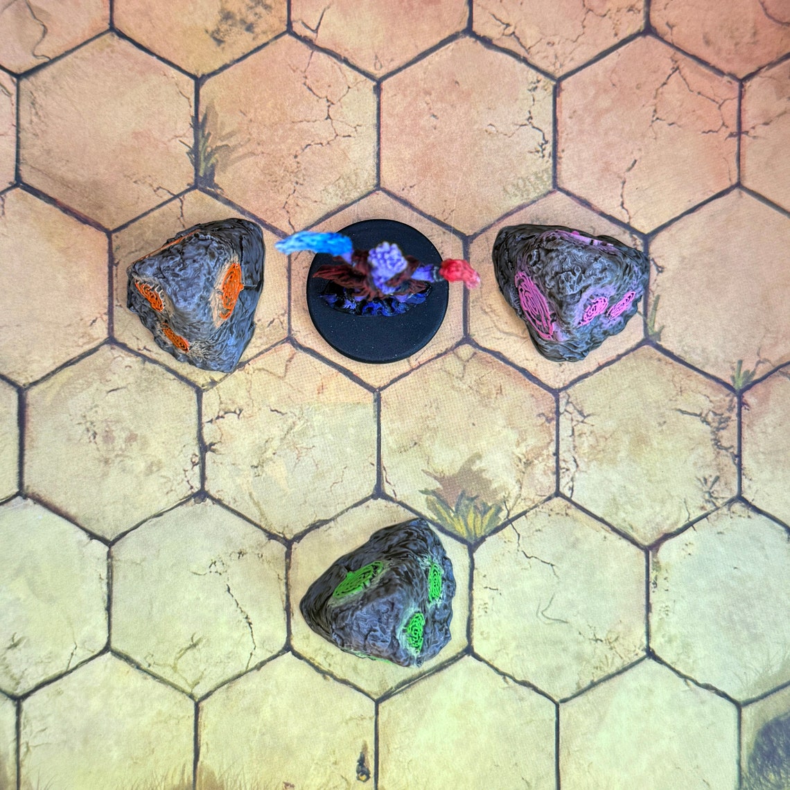 Miniature Summoning Stones - Painted Game Terrain for Dnd, D&D ...