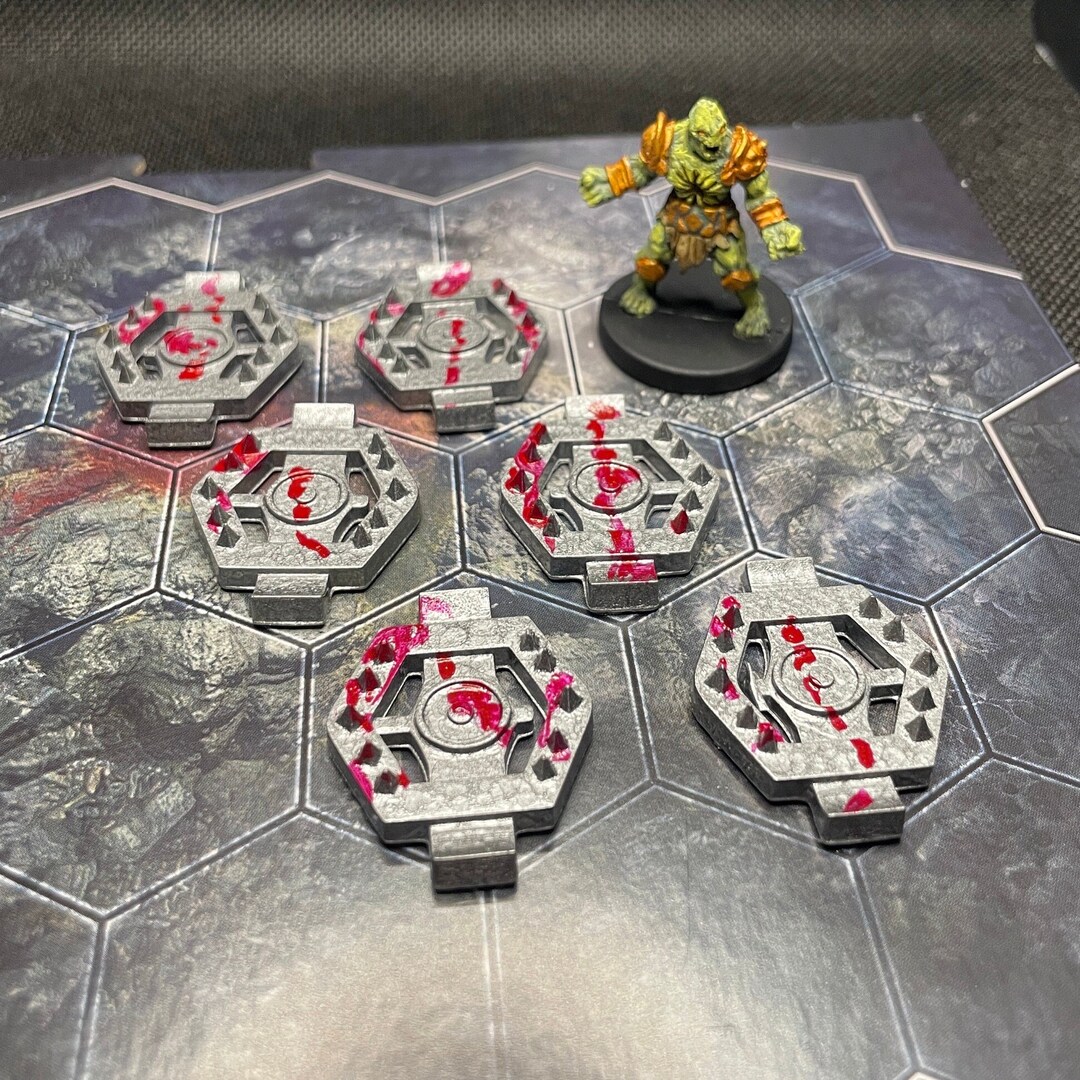 Bear Traps - 28mm Painted Game Terrain for D&d/pathfinder/tabletop ...