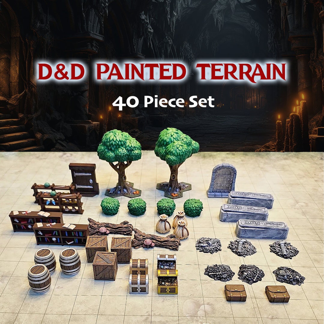 D&D Terrain Set - Painted Terrain for Dnd, Dnd Miniatures, Dnd ...