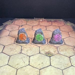 Miniature Summoning Stones - Painted Game Terrain for Dnd, D&D ...