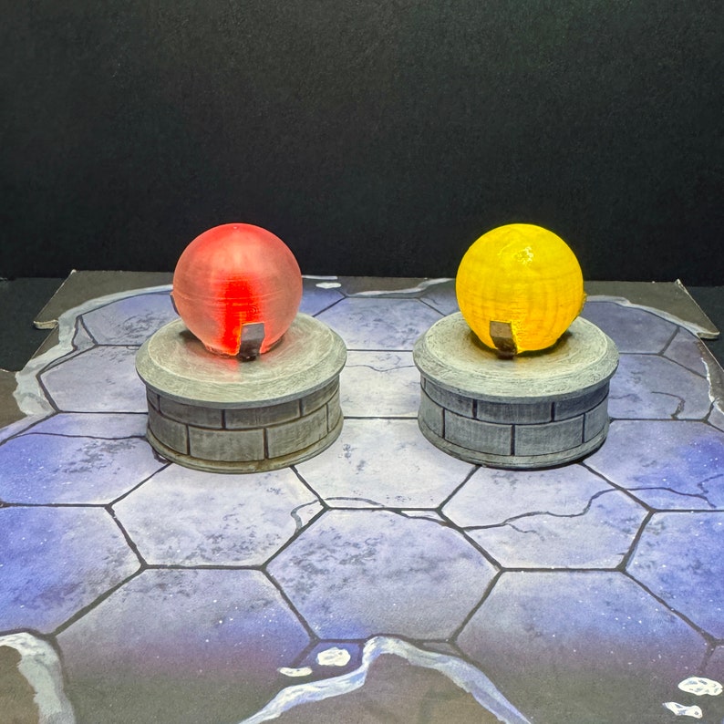 Miniature Glowing Orb (led-lights Up!) - Painted Game Terrain for Dnd ...