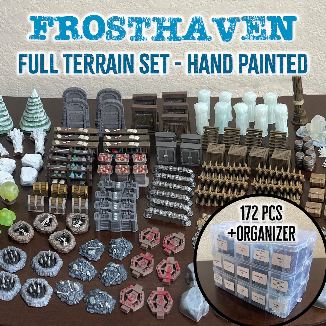 Frosthaven Terrain Set - Painted (172 Pieces) Full 3D Terrain Set ...