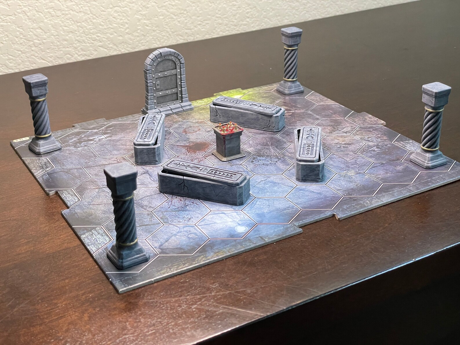 Miniature Temple or Tomb Set - Painted Game Terrain for Dnd, D&D ...