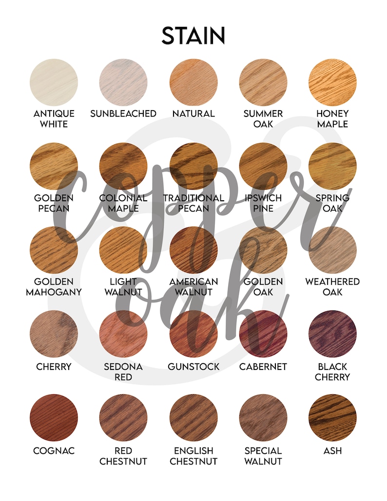 Digital Varathane Stain Chart / Paint Samples - Etsy