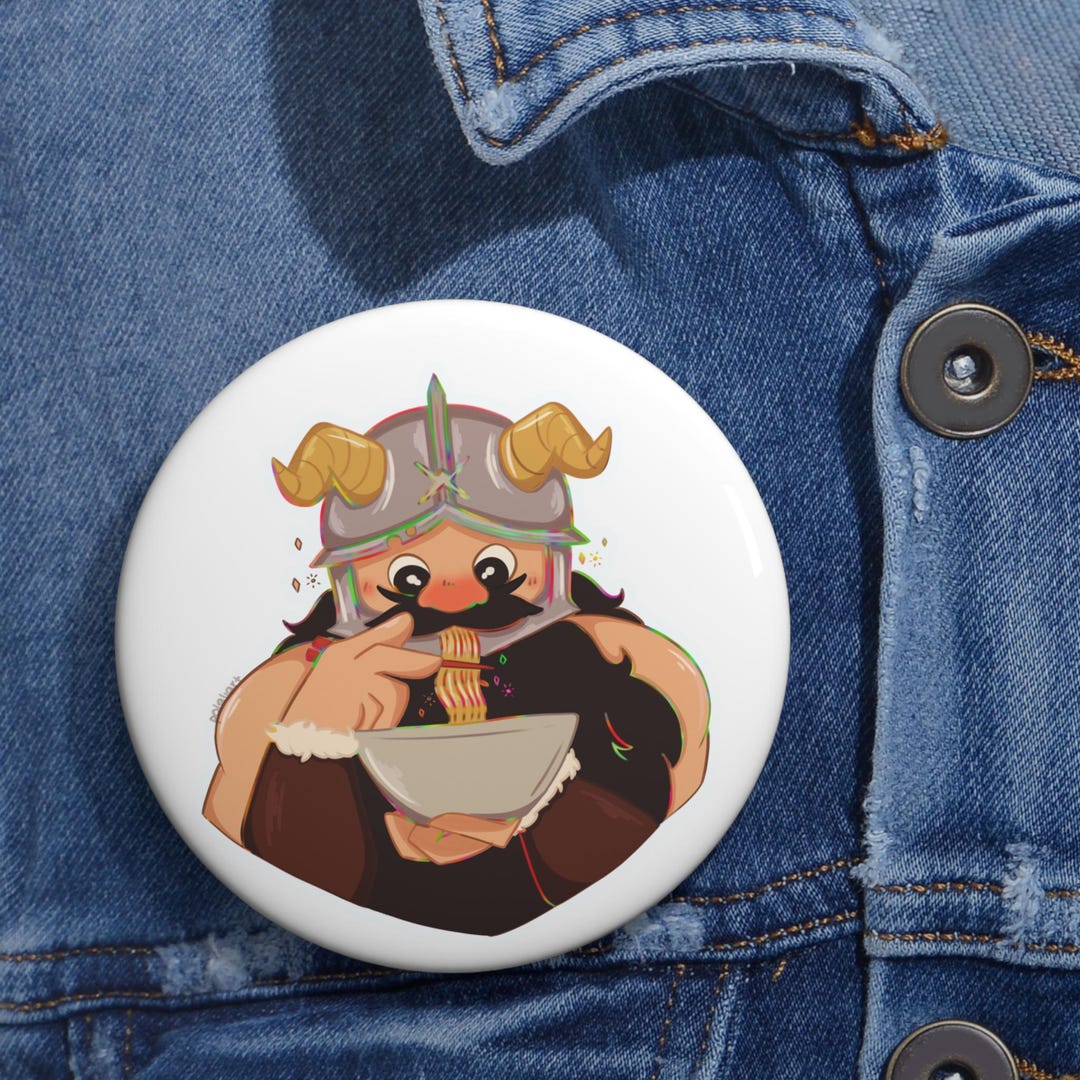 Best Cook Senshi Pin, Fan Art, Adorable Chef Eating Noodles, Cute ...