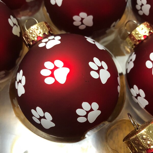 Paw Print Ornament - Etsy