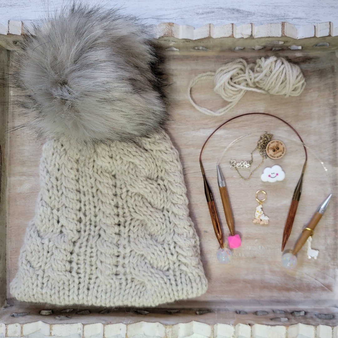 Knitting Pattern - Sweater Weather Double Brim Beanie 5 - Etsy