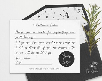 One Sided Card Template - Etsy
