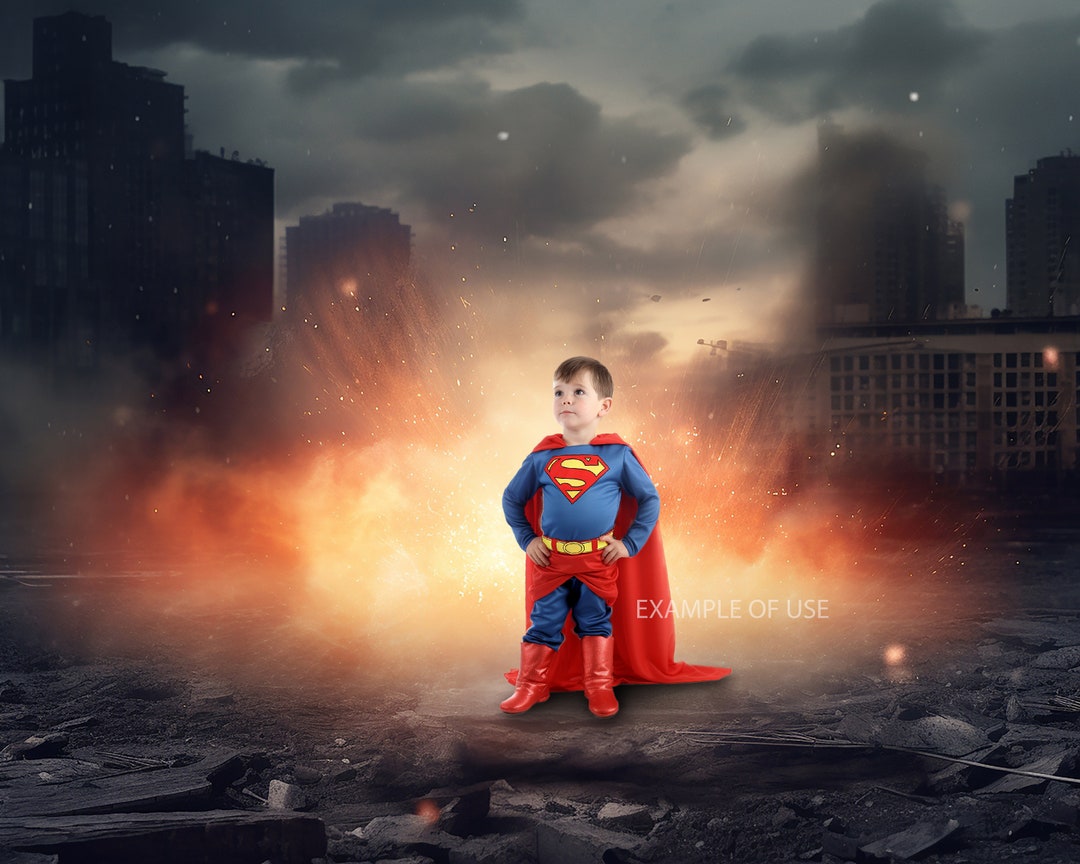Super Hero Digital Background for Photographers. Digital Backdrop Ideal ...