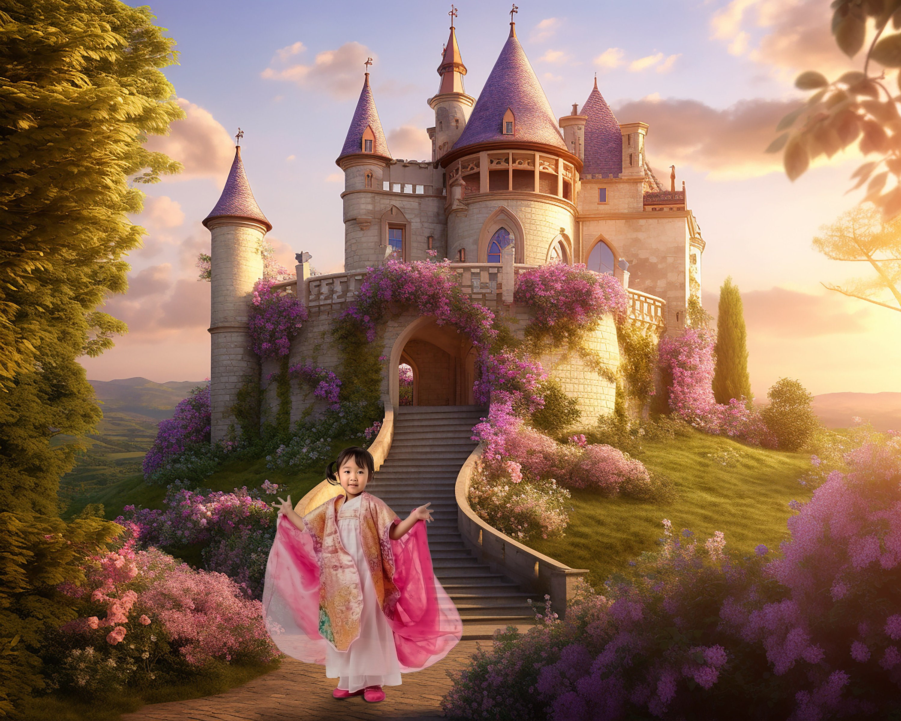 Princess Castle Background Wallpaper
