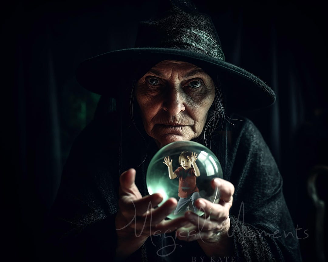 Halloween Digital Backdrop. Witch Digital Background for Photographer's ...