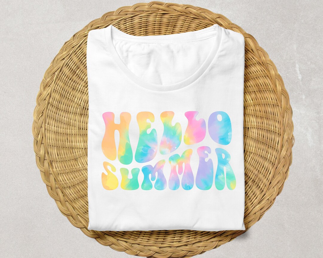 Hello Summer Png Tye-dye Summer Png Summer Png Summer Shirt - Etsy