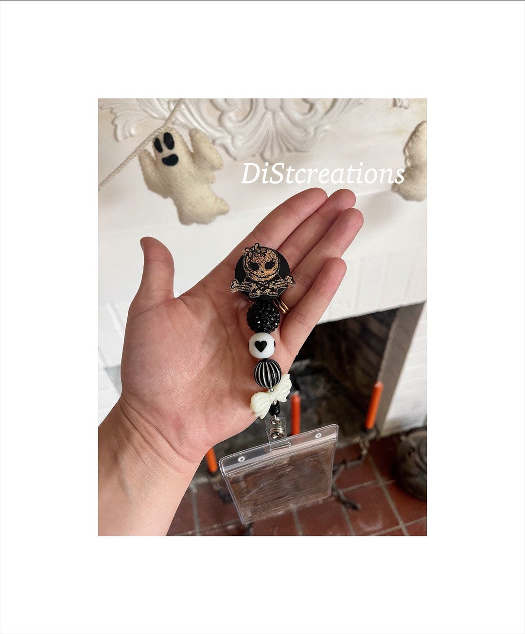 Skull Badge Reel, Skull Badge Holder, Fall Theme Badge Reels, Girly ...