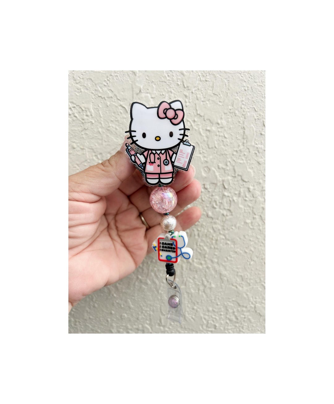 Medical Badge Reel, Nurse Kitty Badge Reel, Medical Kitty Badge Reel ...