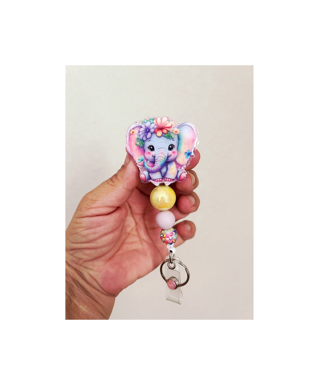 Elephant Lanyard and Badge Reel Combo, Cute Elephant Lanyard/badge Reel ...