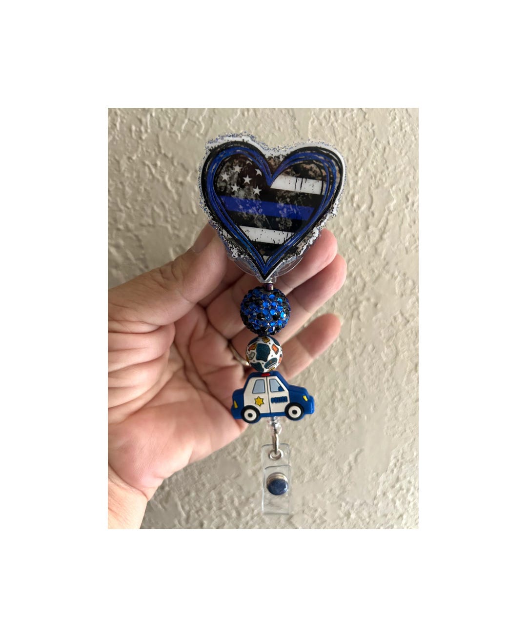 Police Themed Badge Reel, Law Enforcement Related ID Holder, Office ID ...