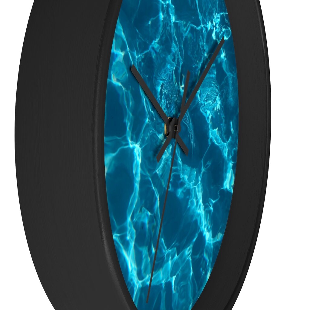 Blue Under Water Clock Ocean Clock Water Background Hand - Etsy