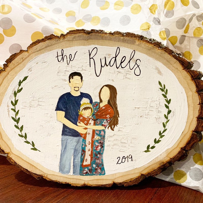 Wood Portrait - Etsy