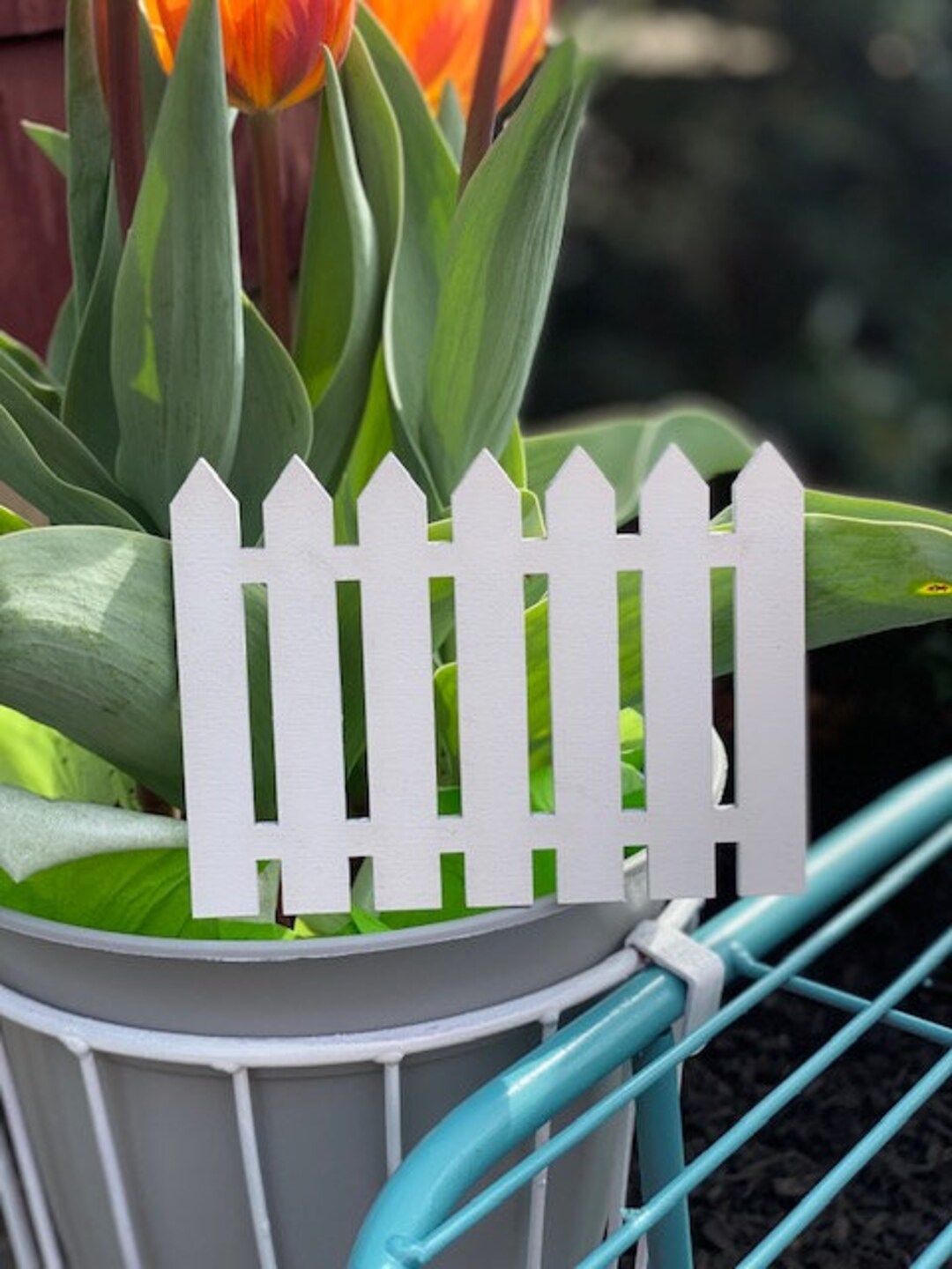 Mini Wooden Picket Fence | Tiered Tray Decor | Farmhouse Decor | Rustic ...