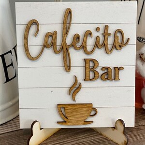 Mini Ship-lap - Cafecito/tecito Bar | Kitchen Sign | Coffee Sign ...