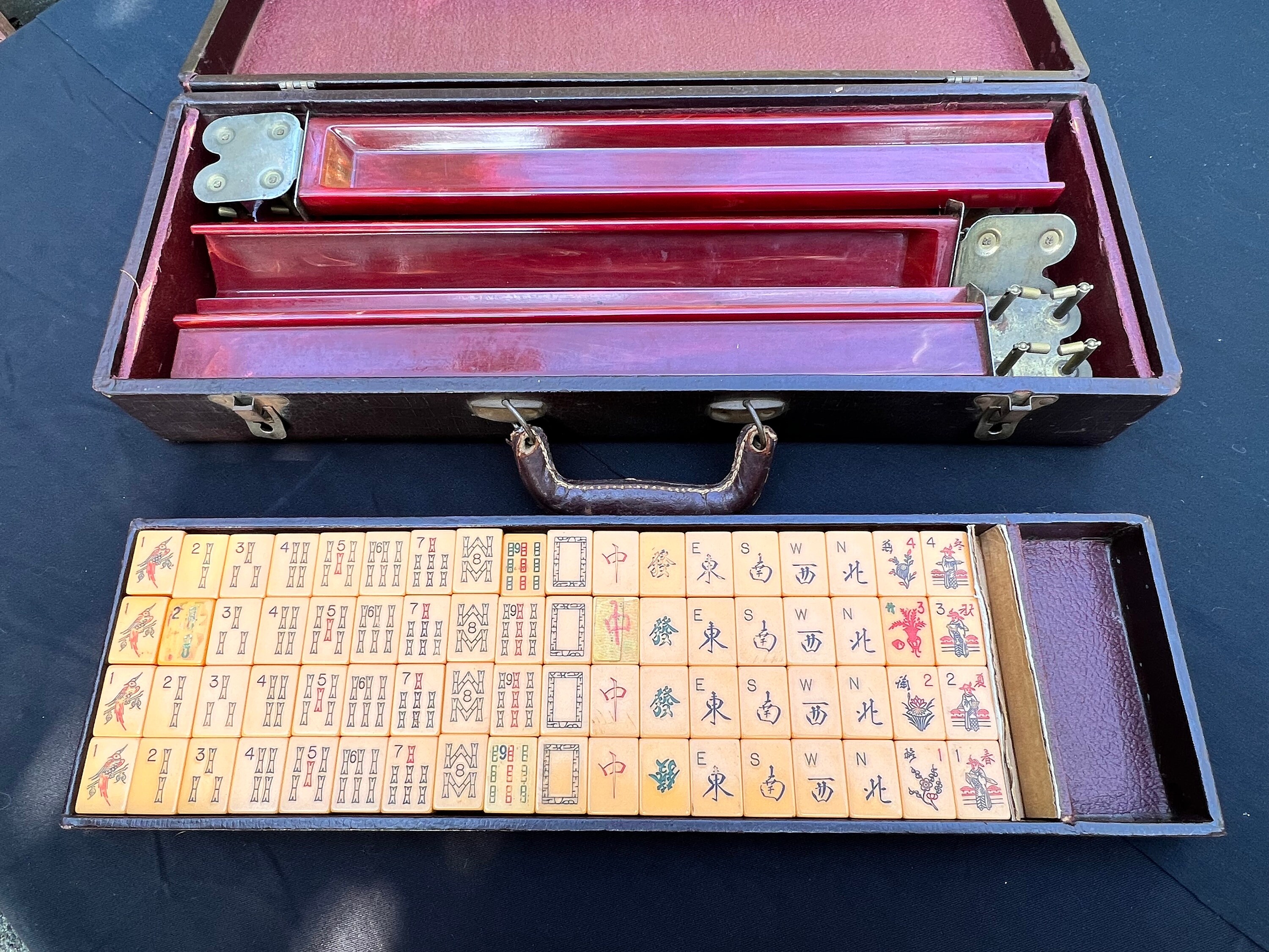 Vintage Bakelite Mahjongg Set - Etsy