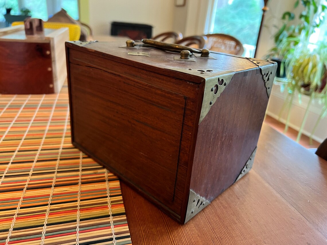 5 Drawer Wooden Box Mahjong Set With Bone and Bamboo Tiles - Etsy