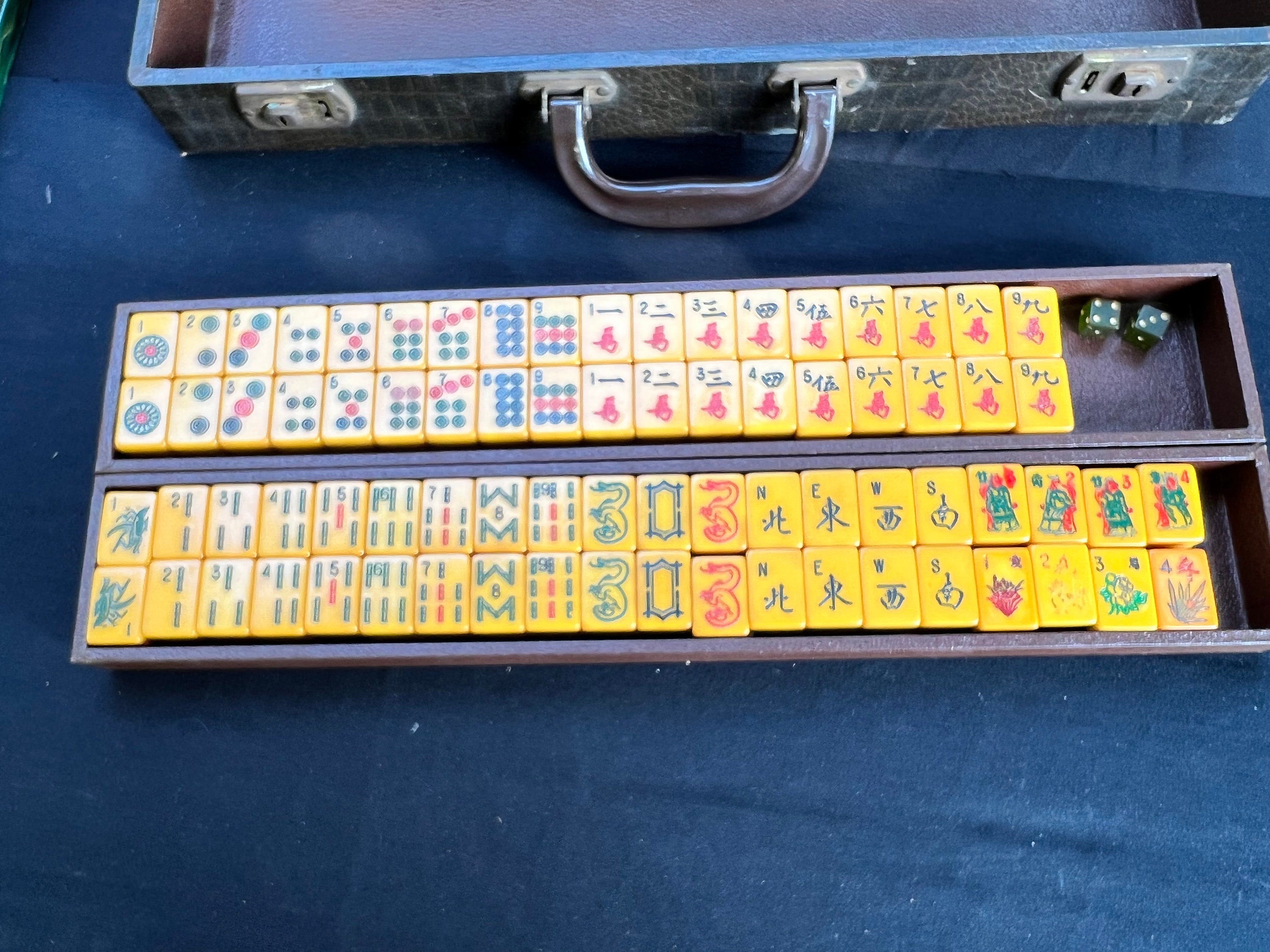 NMJL Mah Long Set With Bakelite Tiles - Etsy