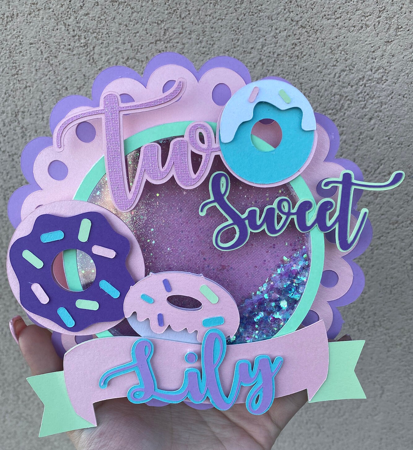 Personalizado dos topper dulce - Etsy España