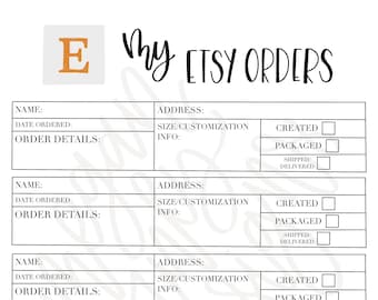 My Recent Orders - Etsy