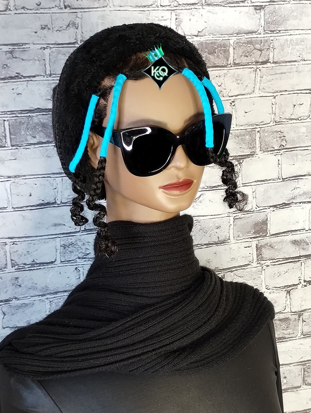 Larimar Spandex Hair Wraps - Braid Bling - Loc Cuffs - Loc Wraps ...