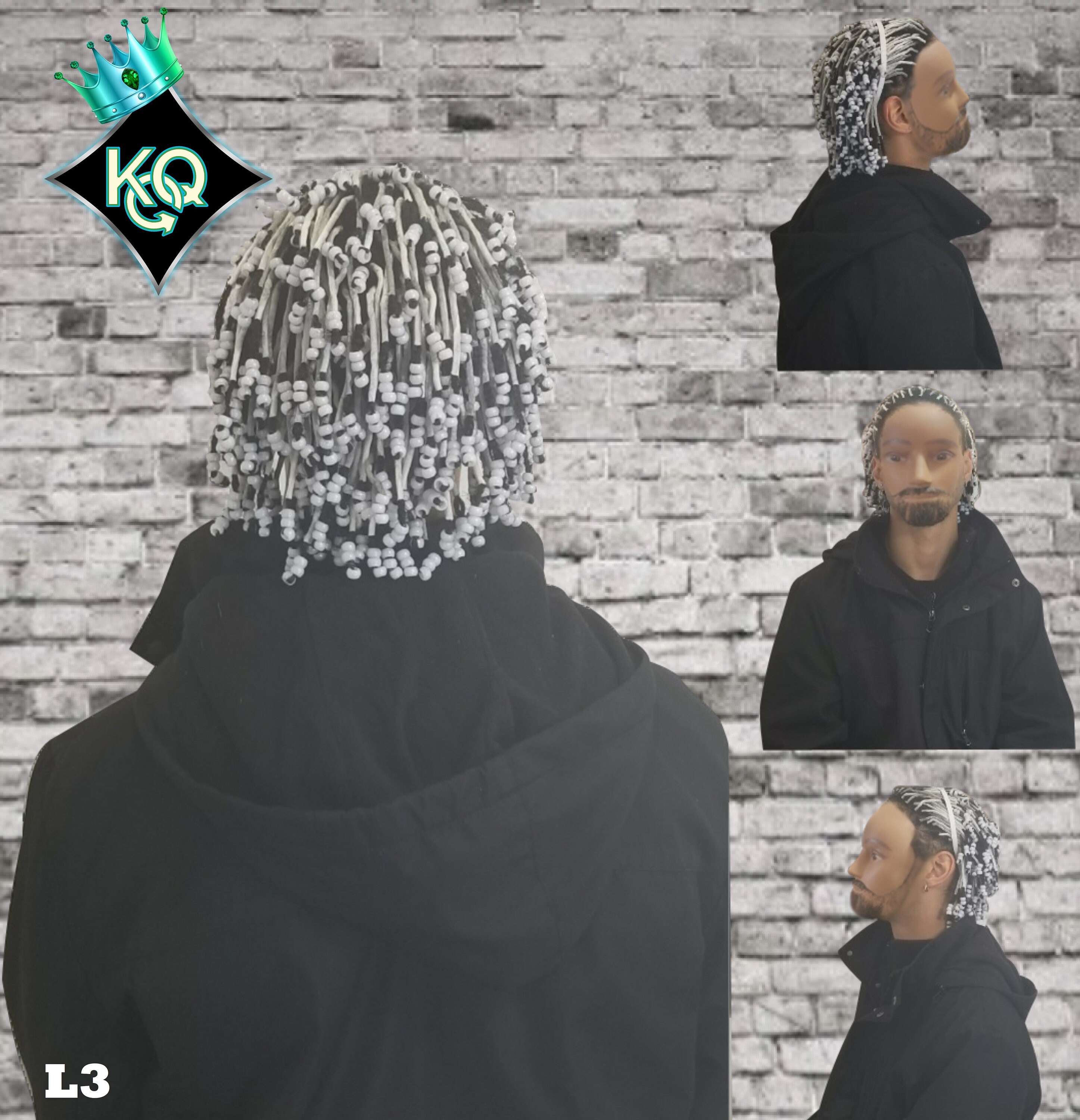 Satin Hair Locs Loc Jewelry Black Owned Loc Hair Wrap Braid Bling Braid ...