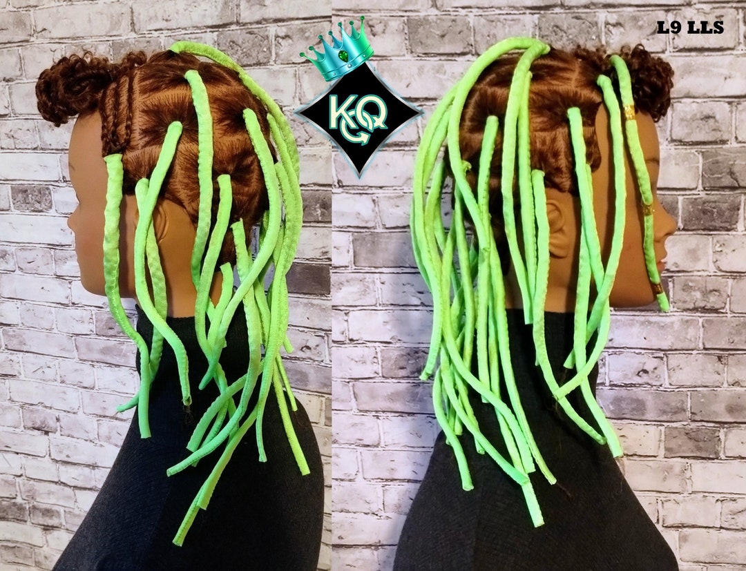 12ct Peridot Nu'bien Tubes (ntts) - Locstyles Neon Green African ...