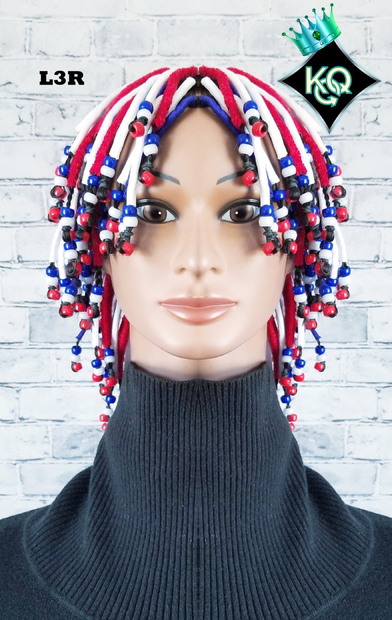 30-60 Removable Hair Wraps, Rasta Dreadloc Jewelry, Loc Twist Braid ...