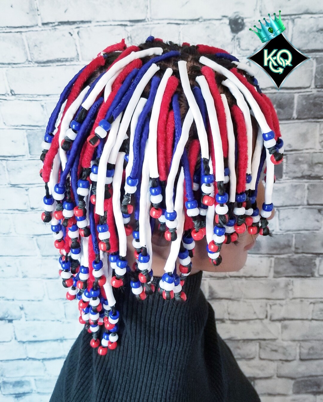 30-60 Removable Hair Wraps, Rasta Dreadloc Jewelry, Loc Twist Braid ...