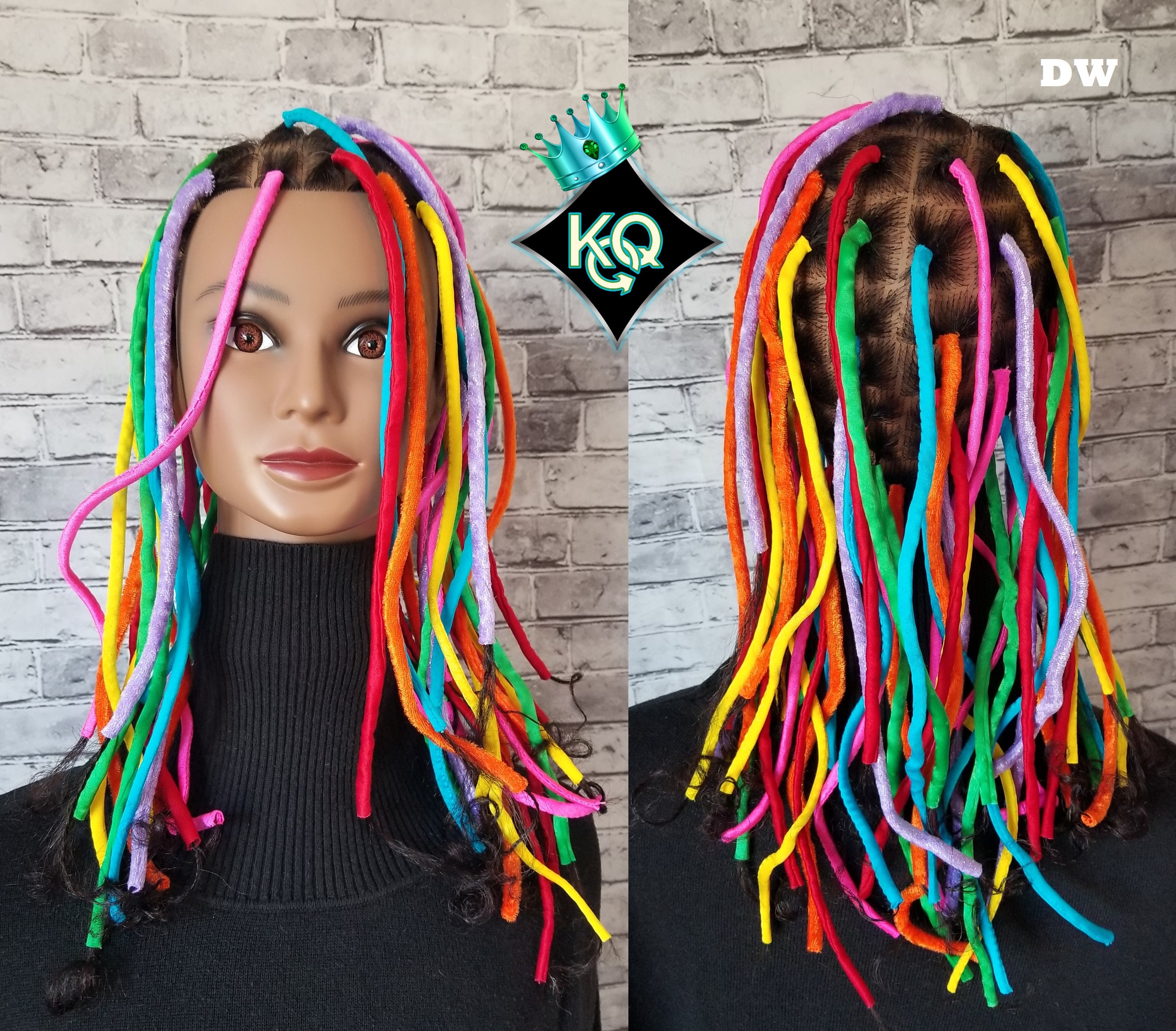 30 Loc Cuffs Pink Dread Beads Fairy Locks, Soft Hair Braid Jewelry, Loc ...