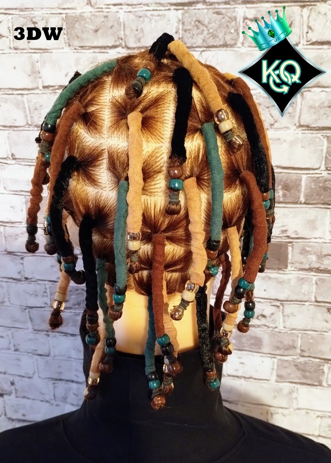 32 Removable Hair Wraps - Rasta Dreadloc Jewelry - Loc Twist Braid ...
