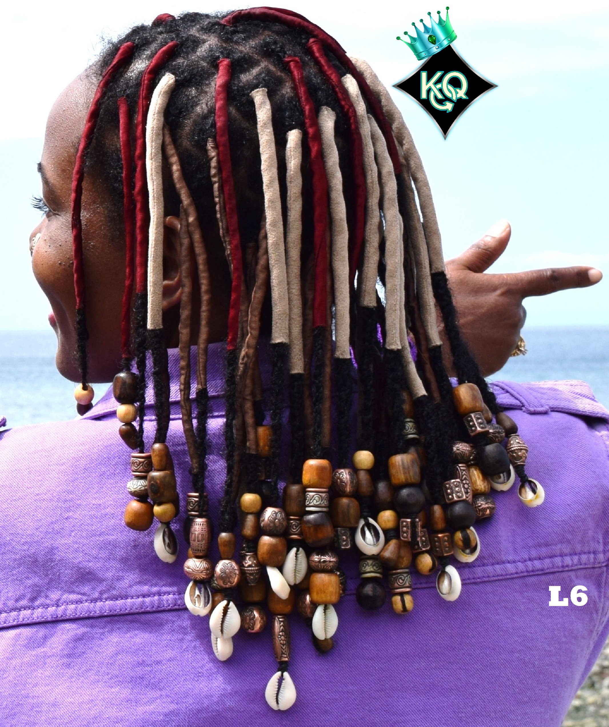 30 Fairy Locks - Loc Cuffs - Wrapped Dread Beads - Dreadlock Hair ...