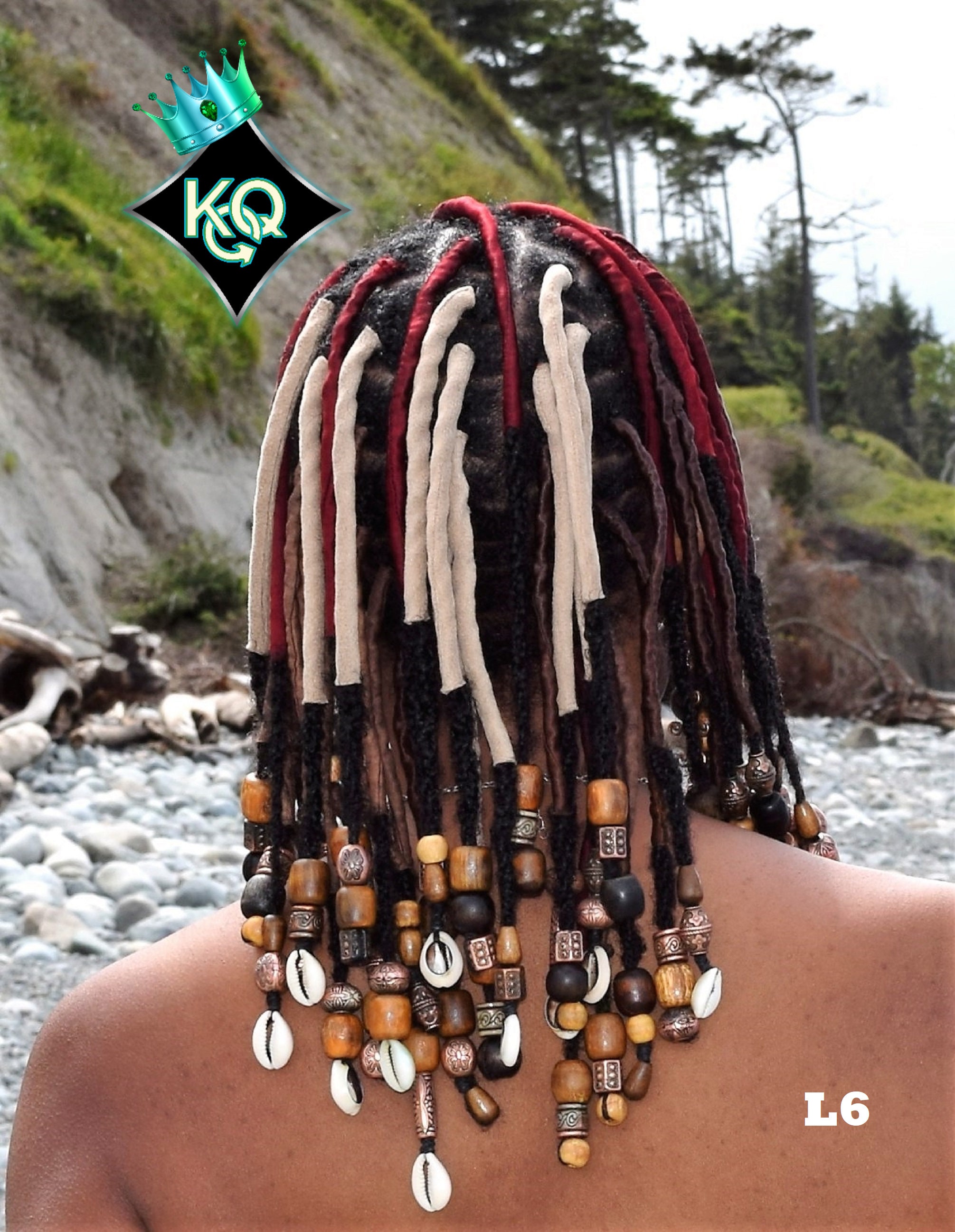 30 Fairy Locks - Loc Cuffs - Wrapped Dread Beads - Dreadlock Hair ...
