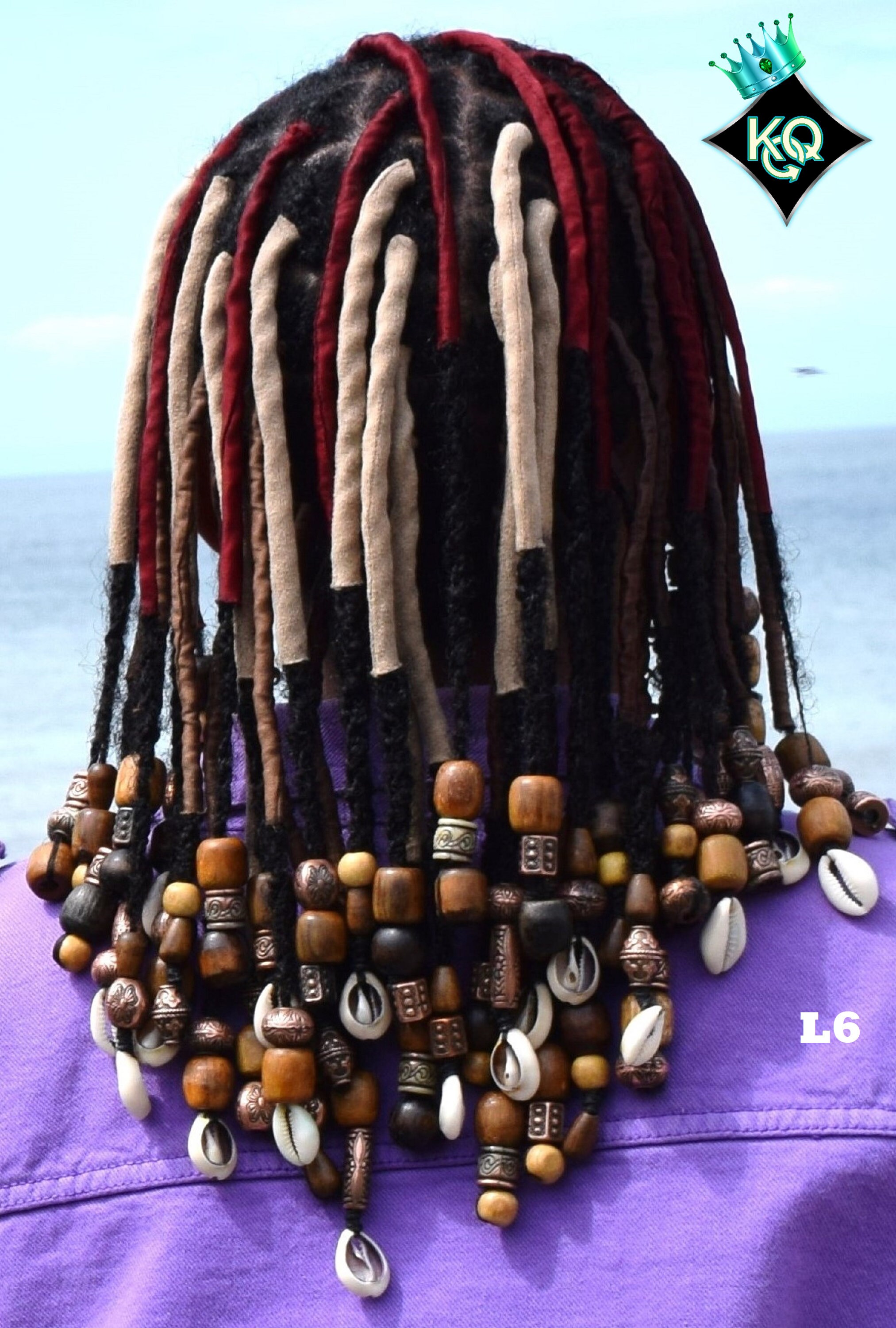 30 Fairy Locks - Loc Cuffs - Wrapped Dread Beads - Dreadlock Hair ...