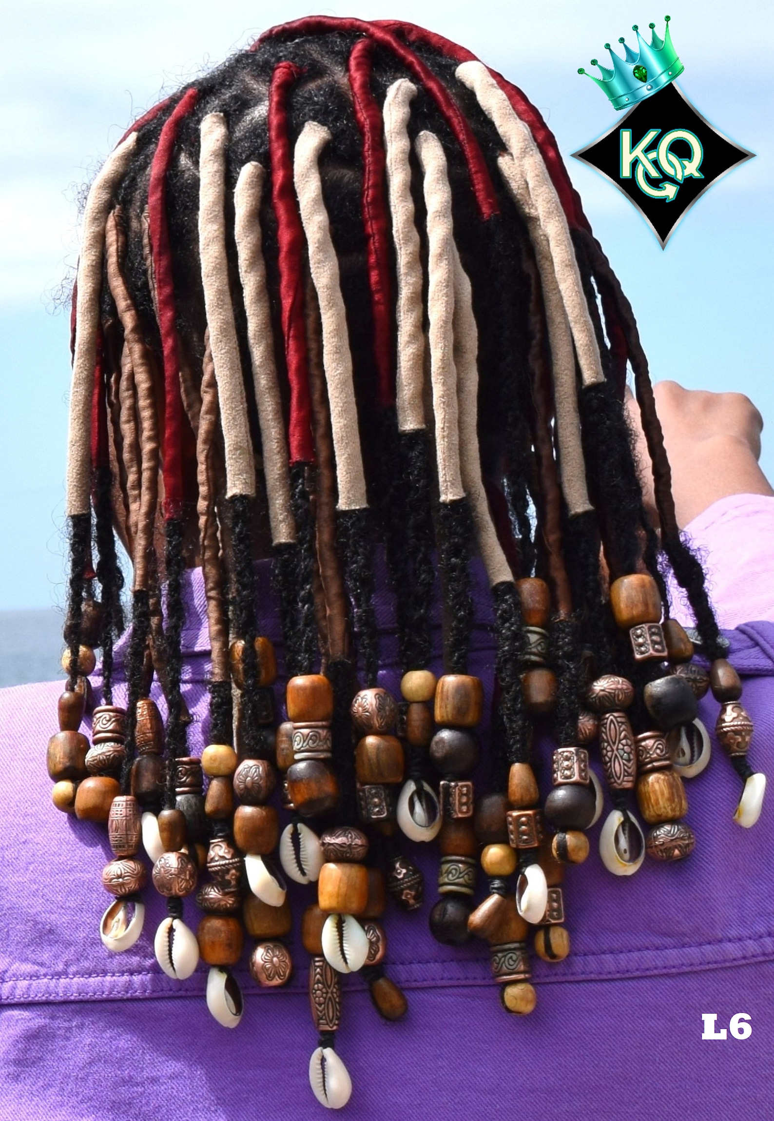 30 Fairy Locks - Loc Cuffs - Wrapped Dread Beads - Dreadlock Hair ...