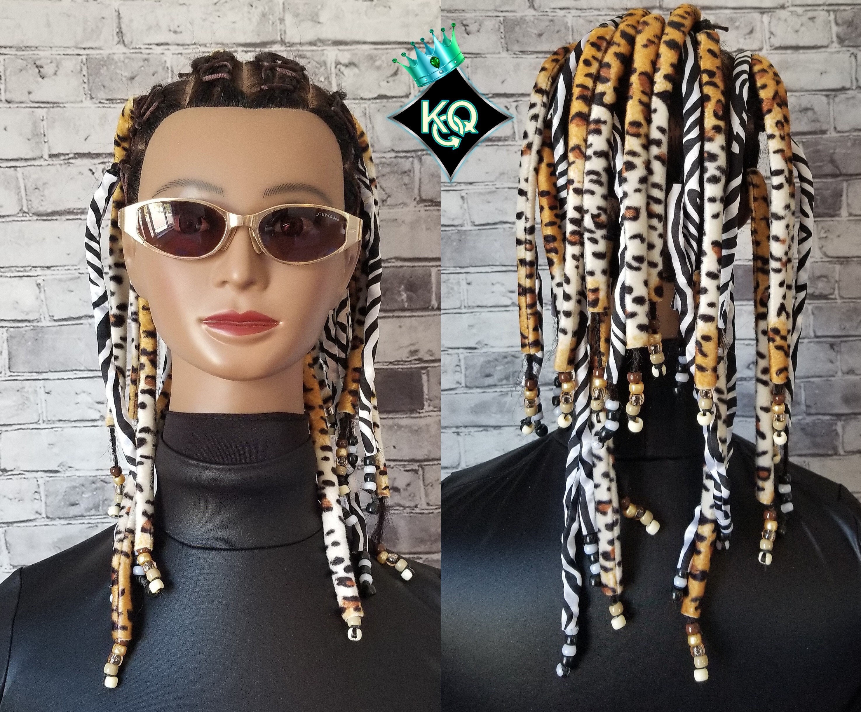 30 Removable Hair Wraps Rasta Dreadloc Jewelry Loc Twist Braid Beads ...
