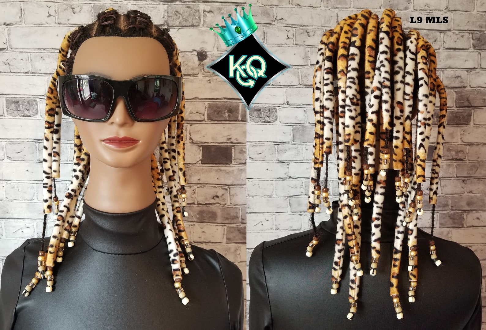 12 Fabric Hair Tubes - Fabric Loc Beads – Braid Loc Twist Hair ...