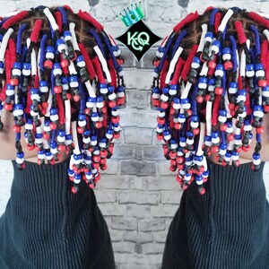 30-60 Removable Hair Wraps, Rasta Dreadloc Jewelry, Loc Twist Braid ...