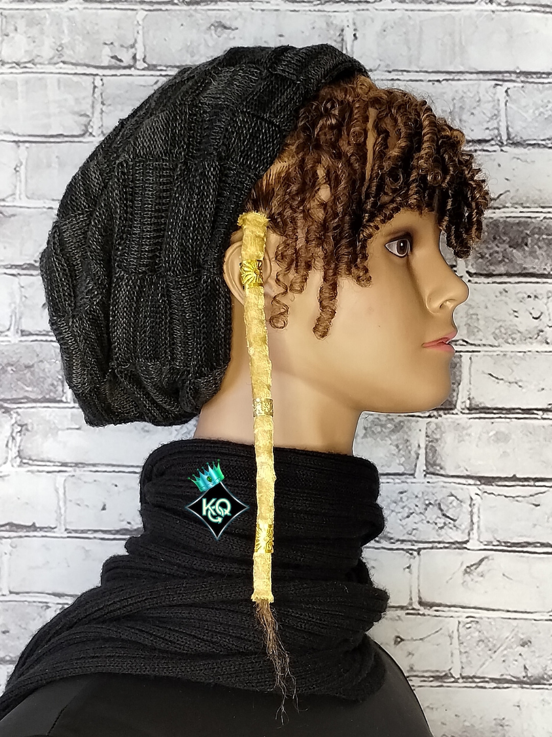 Kawaii Hair Wrap - Soft Bead Braid Jewelry - Unique Loc Hair Care ...